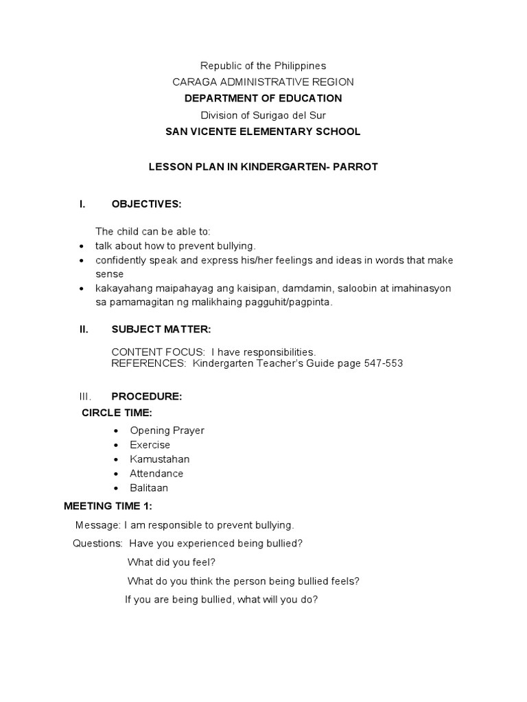 Cot Lesson Plan | PDF | Lesson Plan | Teachers