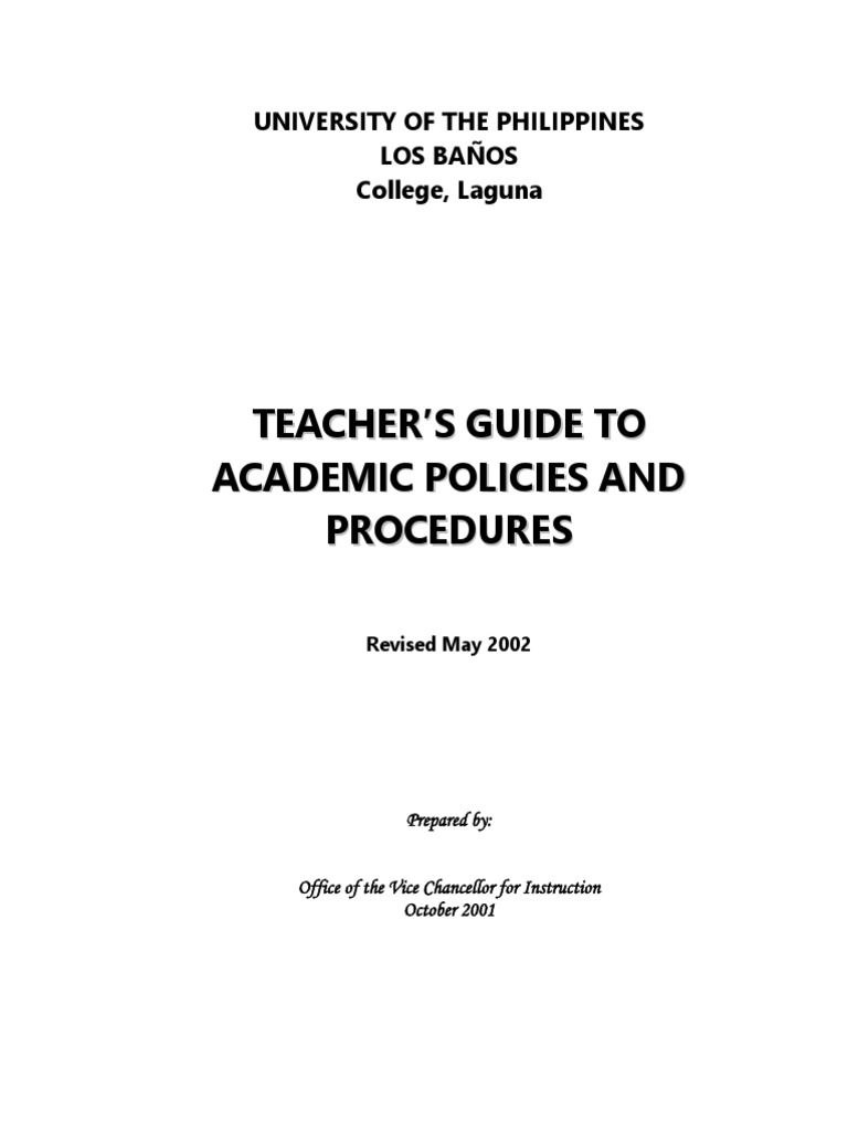 UPLB Faculty Manual PDF | PDF | Lecturer | Professors In The United States