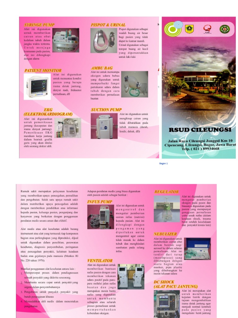 Leaflet Penggunaan Peralatan Medis | PDF