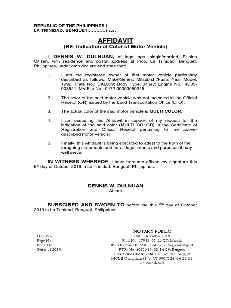 Indication of Color Sample | PDF