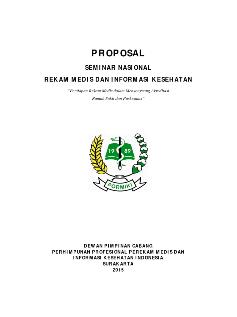 Proposal Seminar Nasional DPC Pormiki 2015 | PDF