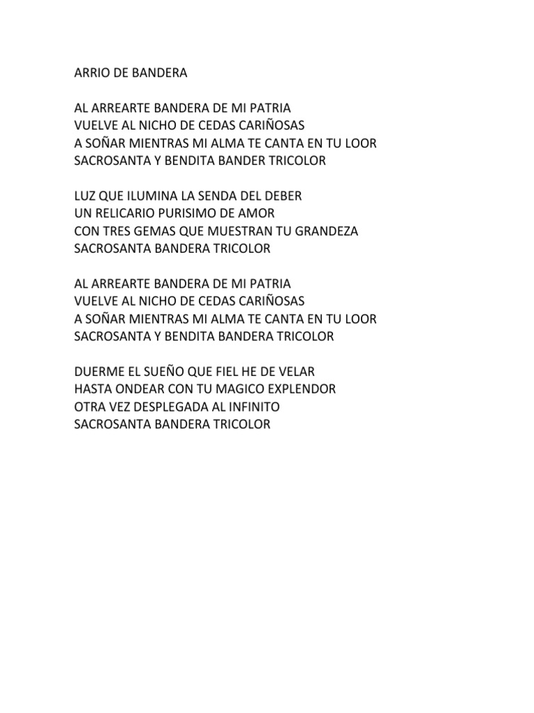 Arriar Bandera | PDF