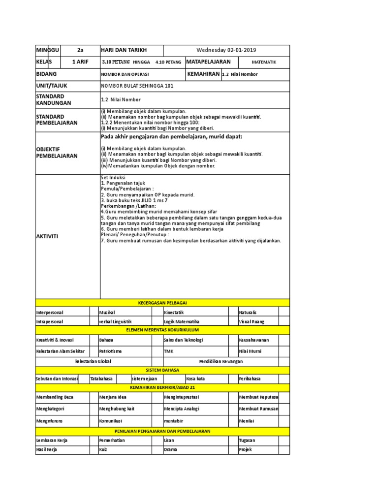 RPH MT T1 2019 | PDF