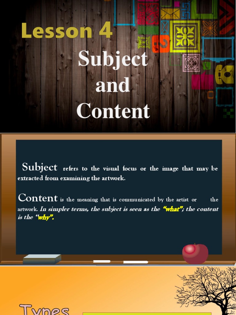 Lesson 4 Subject An Content | PDF