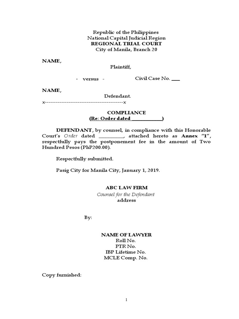 Sample Compliance | PDF