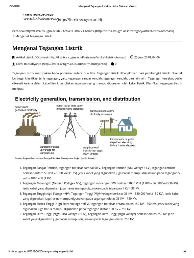 Tegangan Listrik | PDF