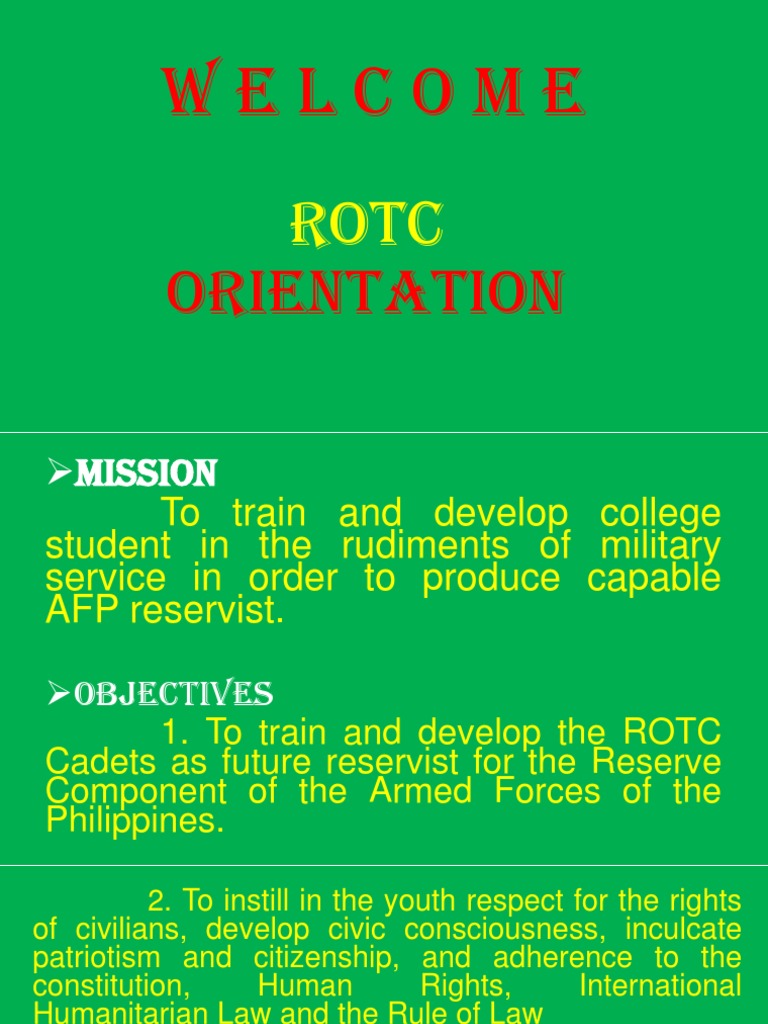 An Introduction to the Reserve Officer Training Corps (ROTC) Program ...