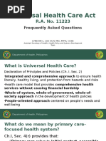Summary of RA 11223: UHC Act Philippines | PDF | Universal Health Care ...