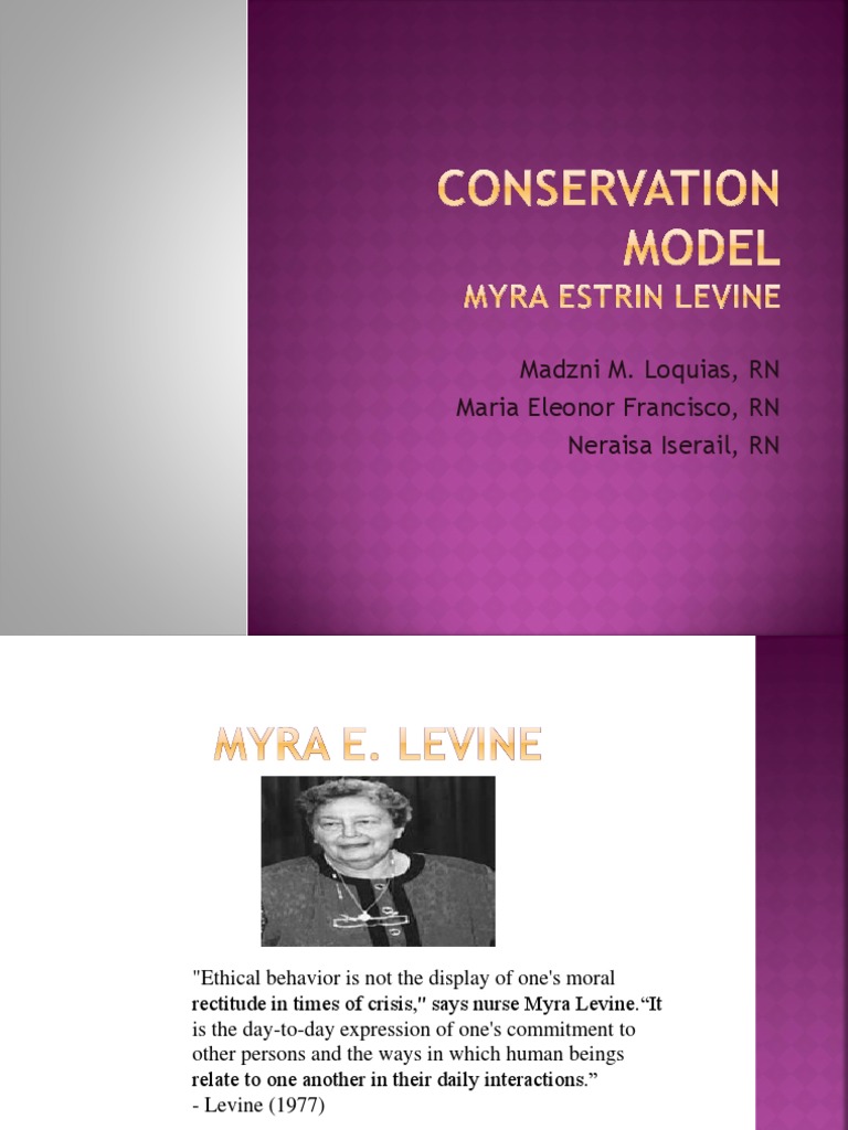 Levine Nursing Theory Presentation | PDF | Conceptual Model | Nursing