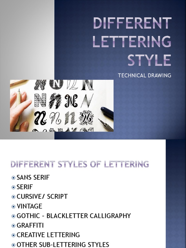 Different Lettering Style | PDF