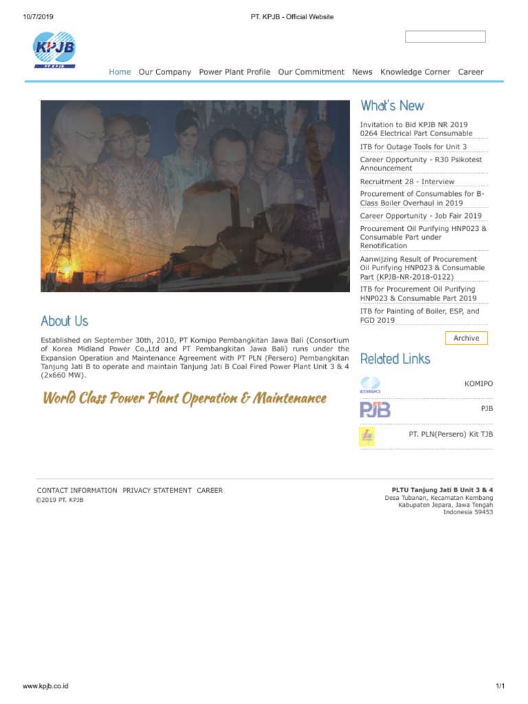 KPJB | PDF | Energy Industry | Electricity