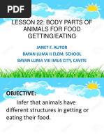 Science: Quarter 2 - Module 3 External Parts and Functions of Animals ...