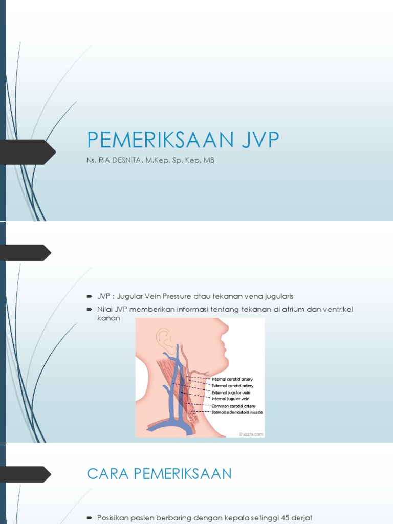 Cara Pemeriksaan JVP dan Nilai Normal | PDF | Sains & Matematika