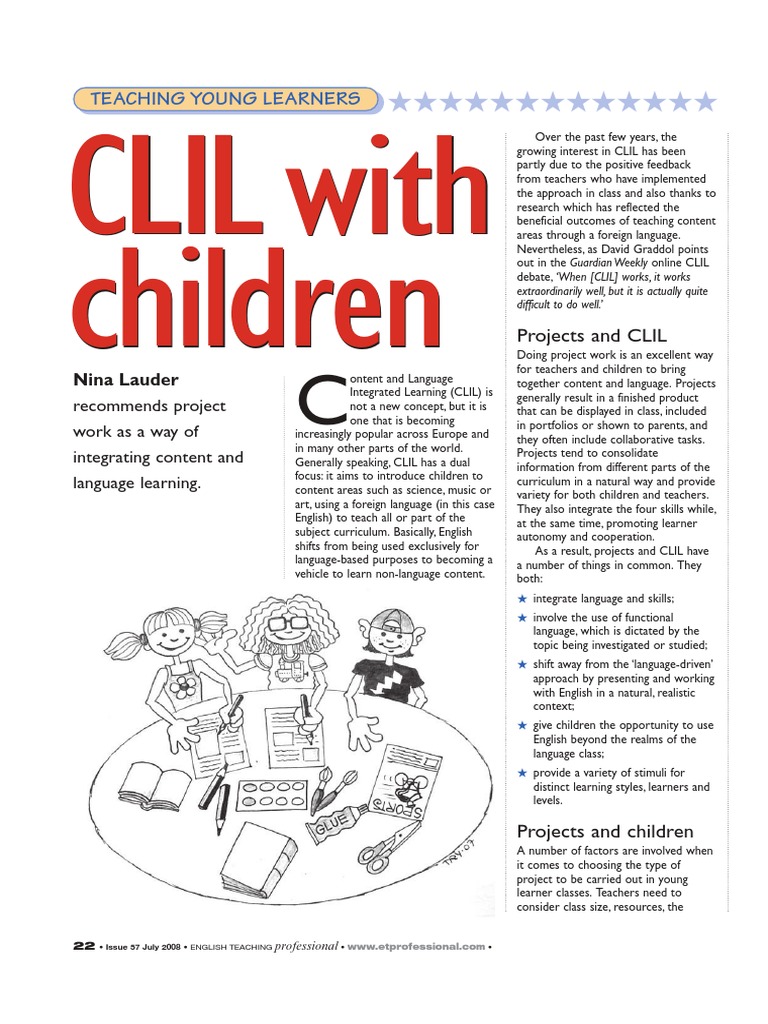 CLIL With Children & Suggetions On Introducing CLIL | PDF | Foreign ...