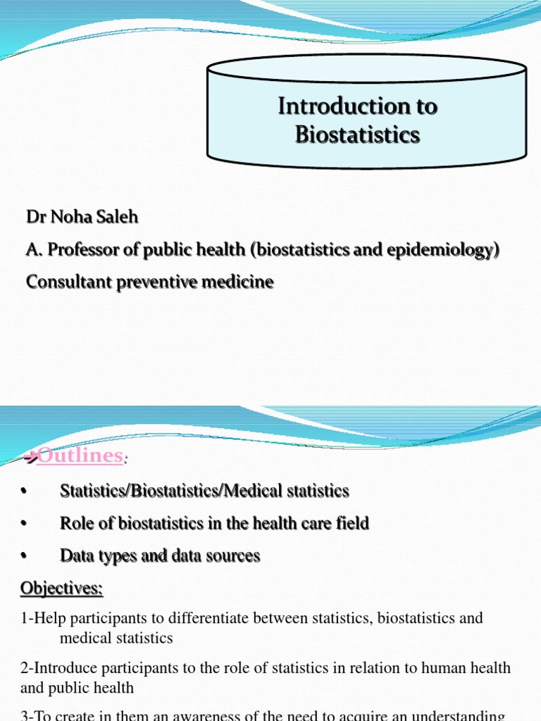 Introduction To Biostatistics1 | Download Free PDF | Biostatistics | Level Of Measurement