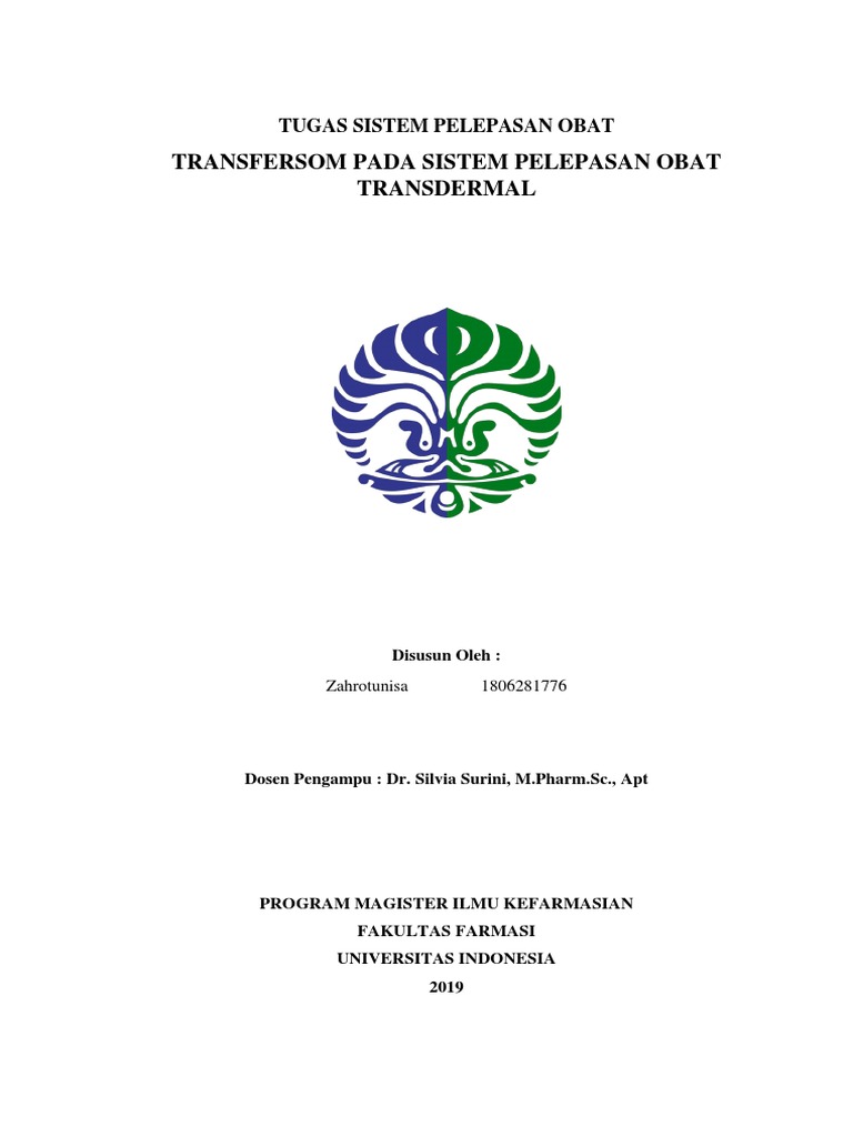 Transfersom dalam Pelepasan Obat Transdermal | PDF | Pengembangan Diri ...