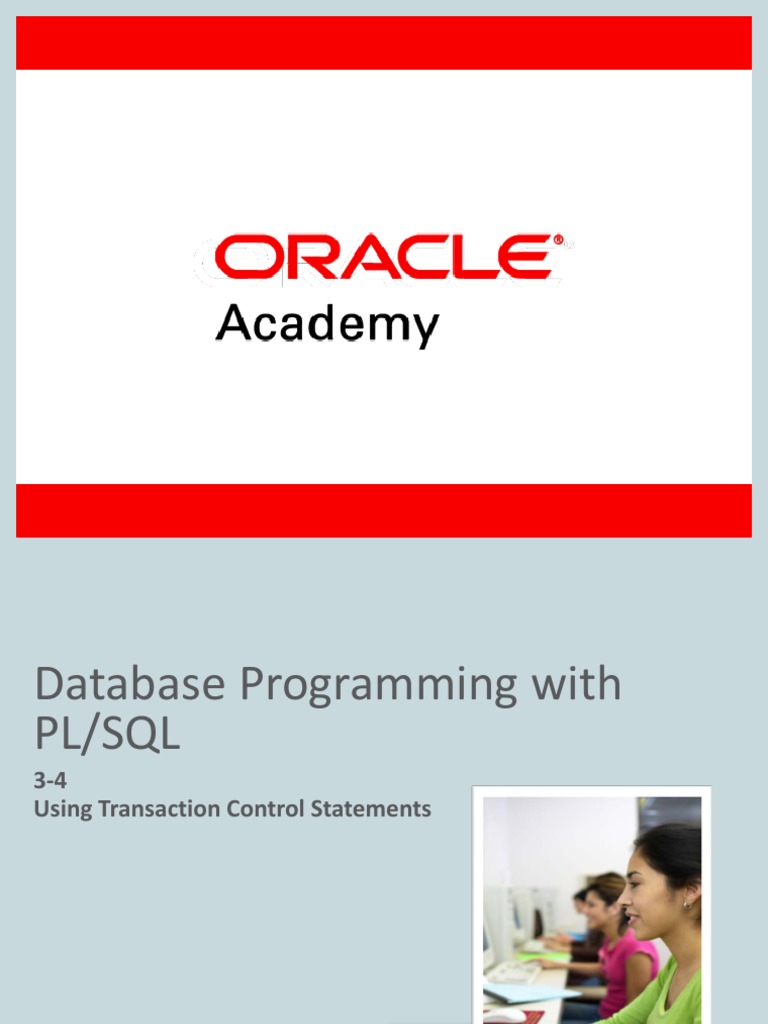 PLSQL 3 4 | PDF | Database Transaction | Pl/Sql