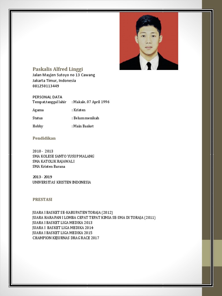 CV Paskalis Alfred | PDF