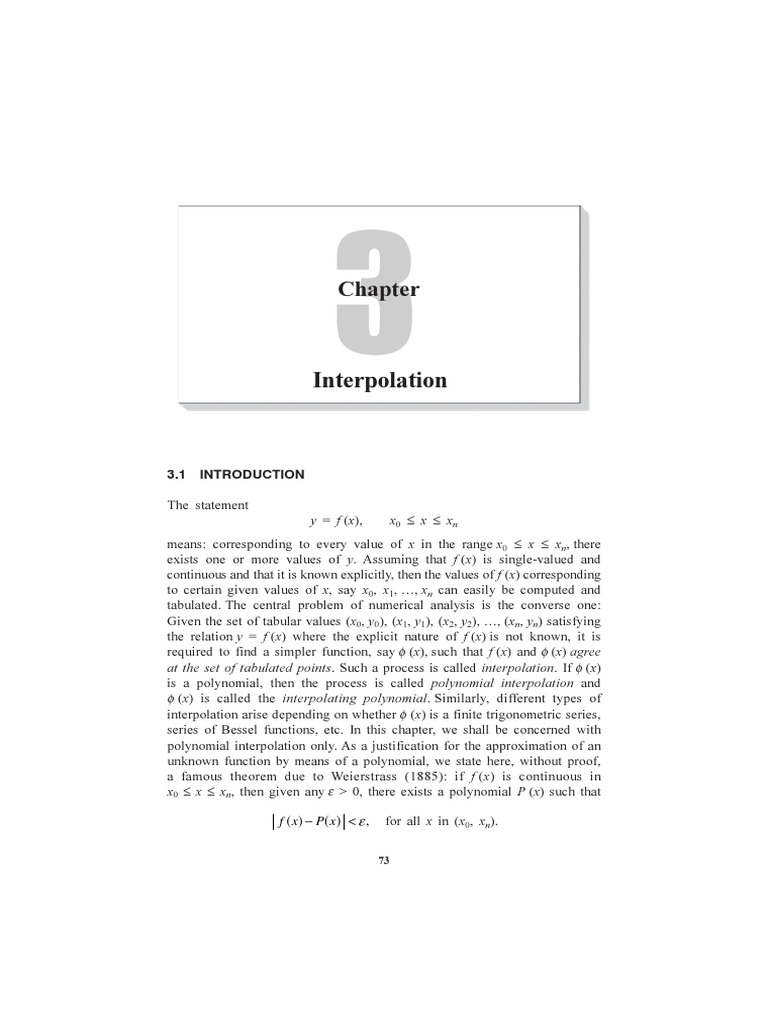 Unit III Maths 3 | PDF | Finite Difference | Interpolation
