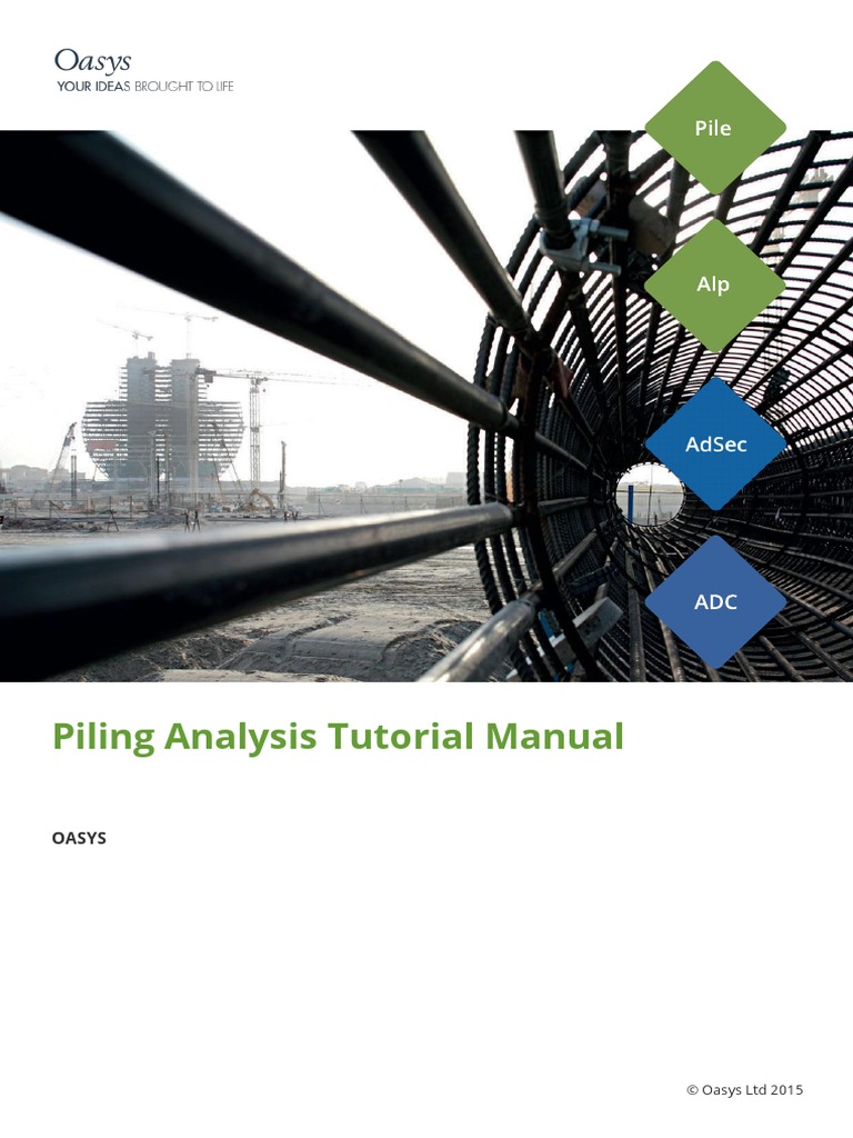 Piling Suite Tutorial Manual 2015 PDF | PDF | Deep Foundation | Menu ...