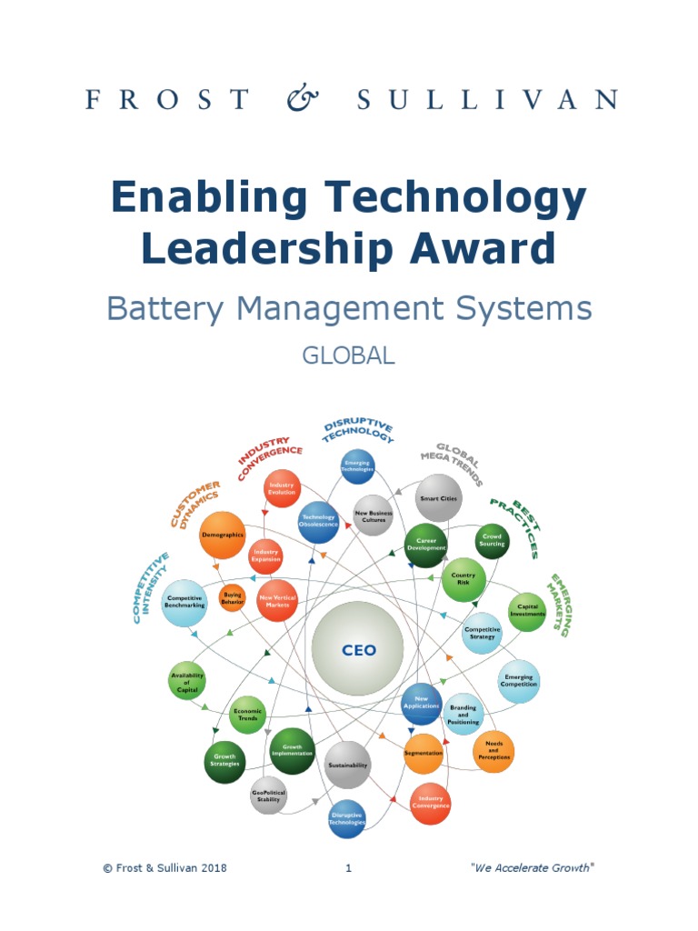 ION Energy - Frost & Sullivan (Award) | PDF | Innovation | Scalability