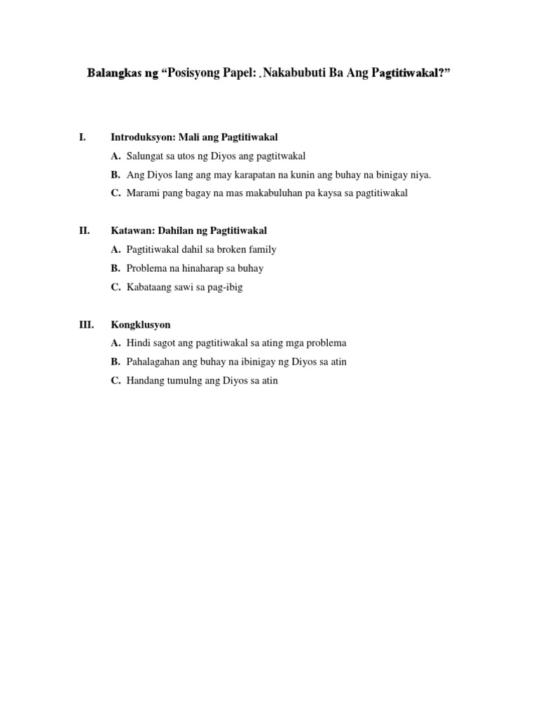 Balangkas | PDF