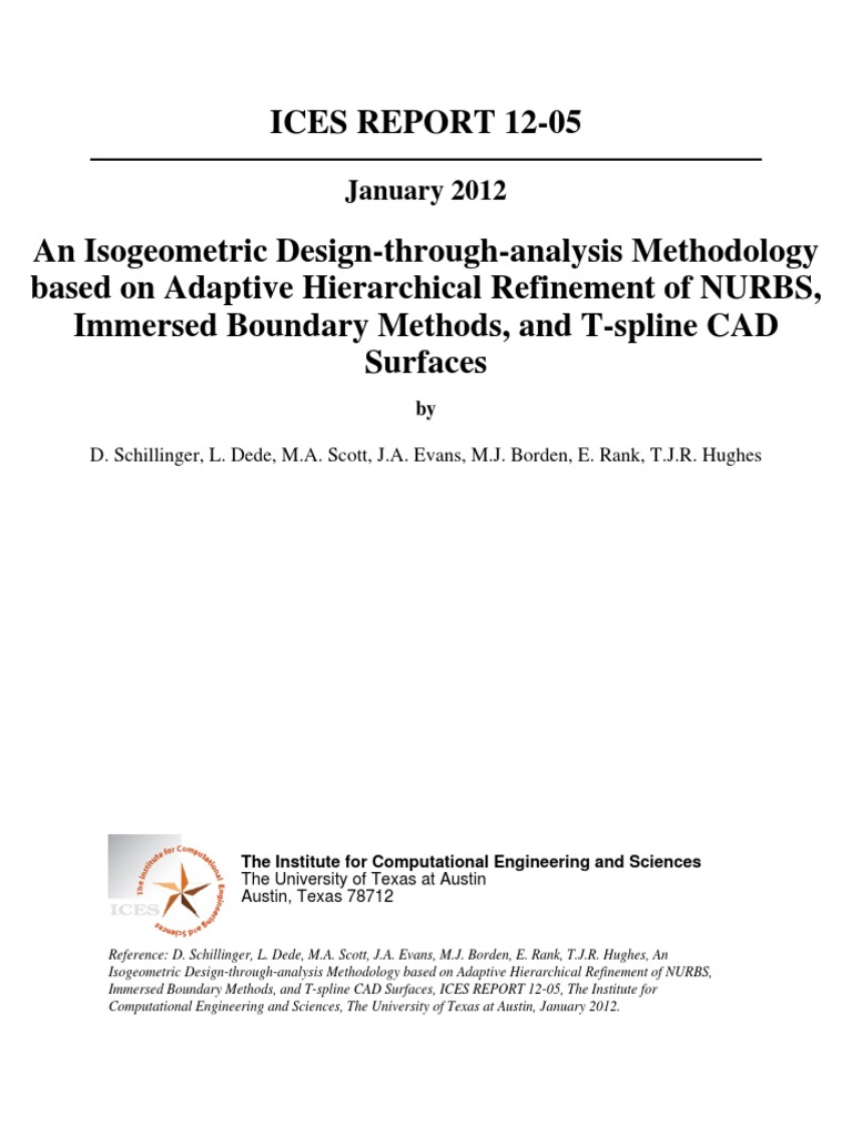 An Isogeometric Design-Through-Analysis PDF | Download Free PDF | Finite Element Method | Basis ...