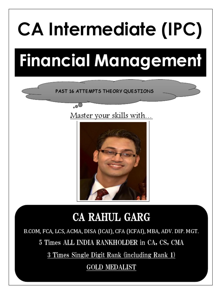 Financial Management: CA Intermediate (IPC) | PDF | Capital Structure ...