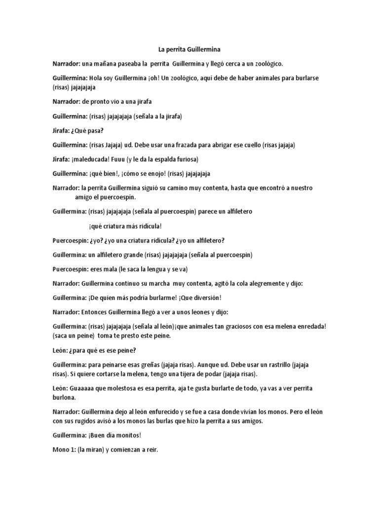 La Perrita Guillermina | PDF