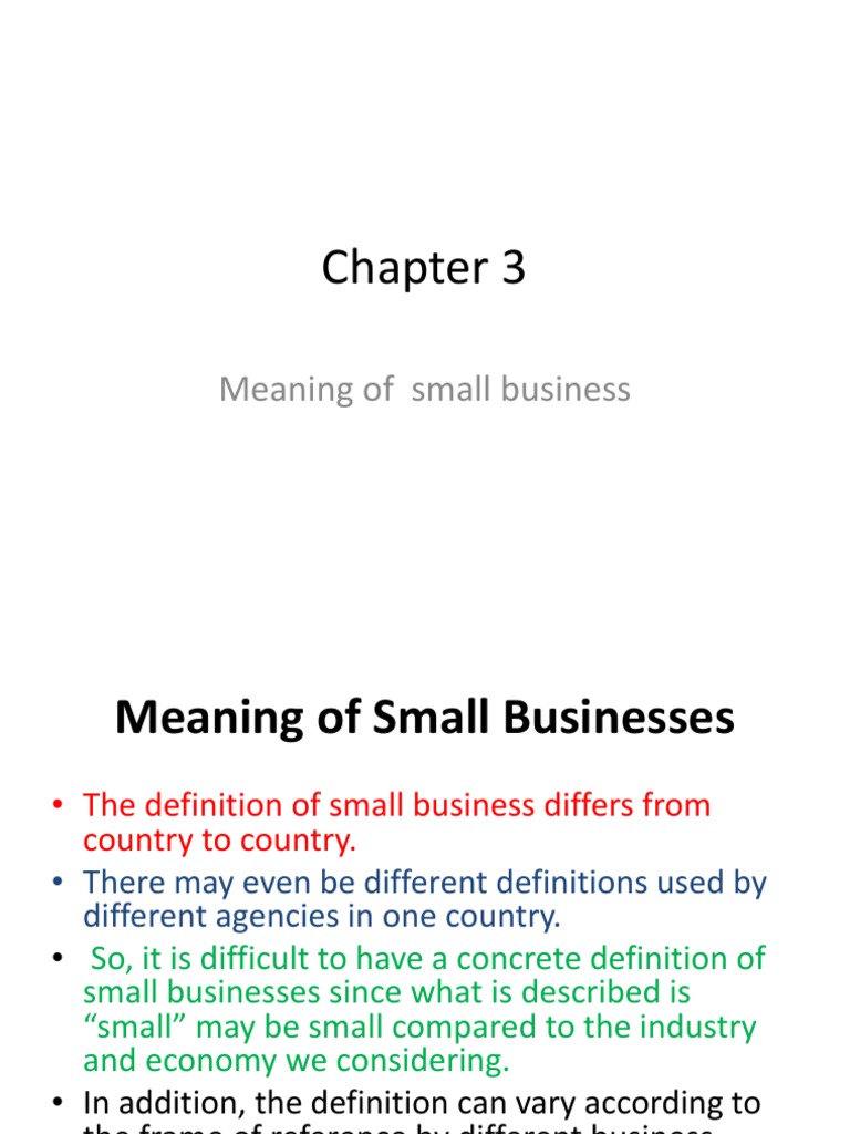 Chapter 3a | PDF | Small Business | Entrepreneurship