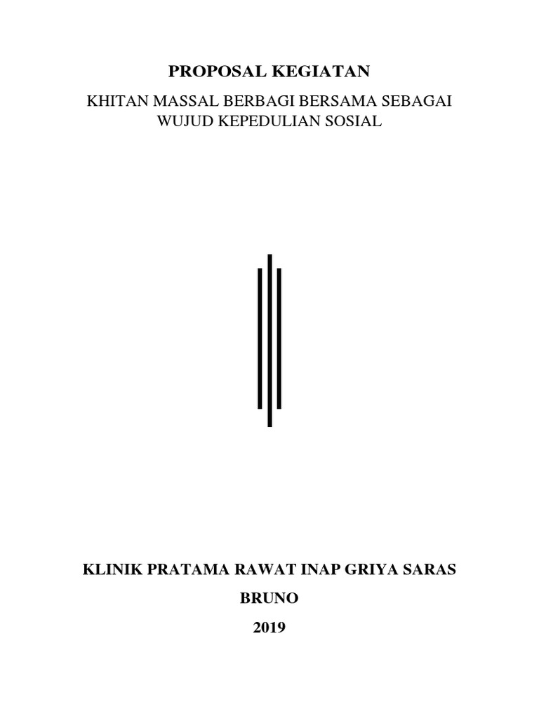 Proposal Kegiatan Khitan Massal | PDF