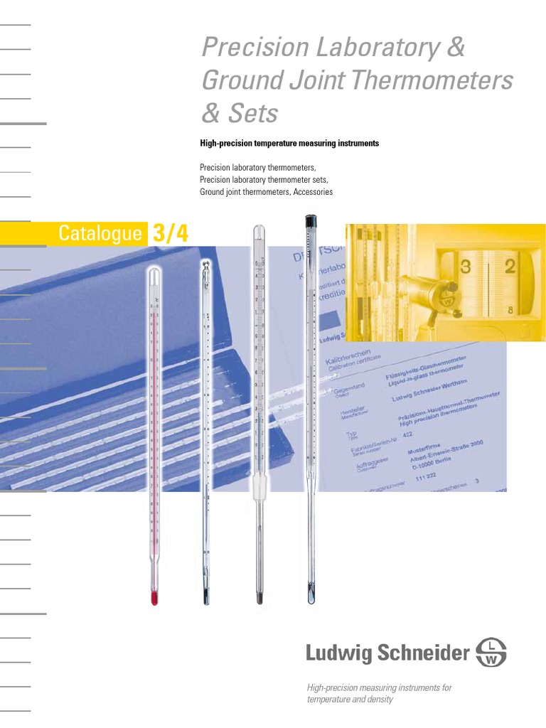 Precision Laboratory & Ground Joint Thermometers & Sets: Katalog ...