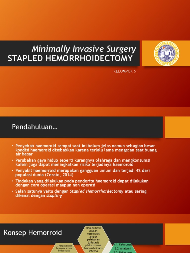 Tatalaksana Stapled Hemorrhoidectomy | PDF | Sains & Matematika