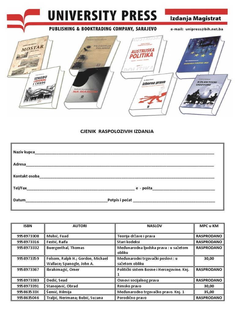 MINI - KATALOG - Pravne Literature PDF | PDF