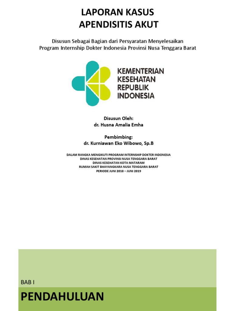LAPORAN KASUS Apendix | PDF