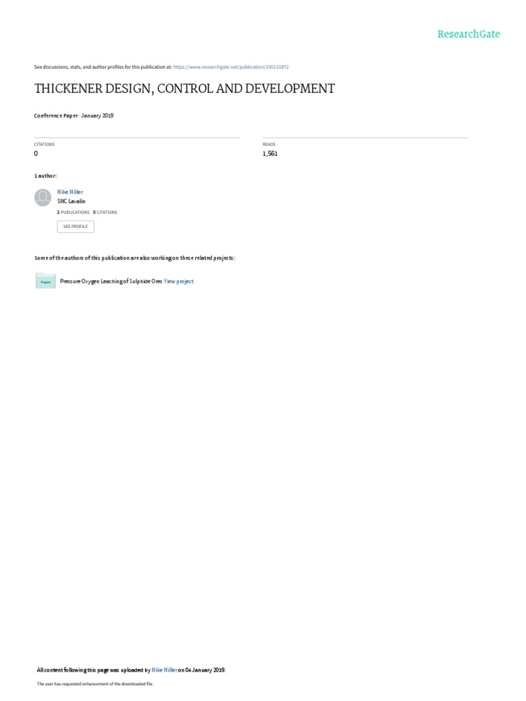 Thicken Er Design and Control | PDF | Pump | Rheology