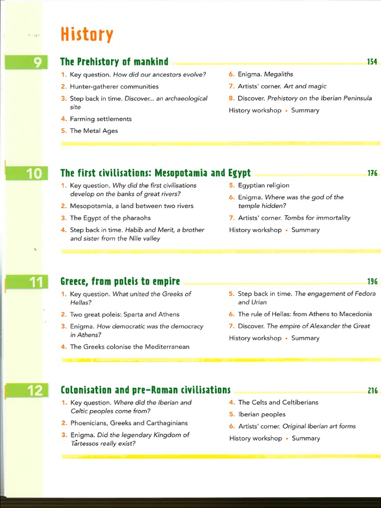 History Unit 1 - 2 Vicensvives 1º Eso | PDF