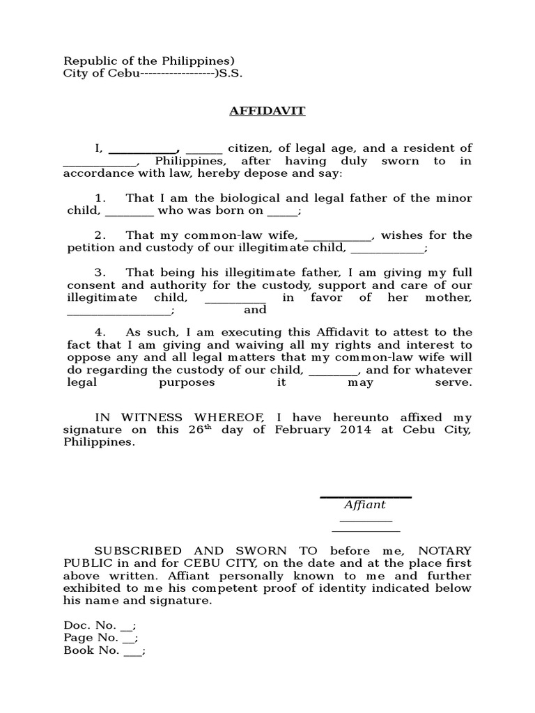 Affidavit Waiver | PDF
