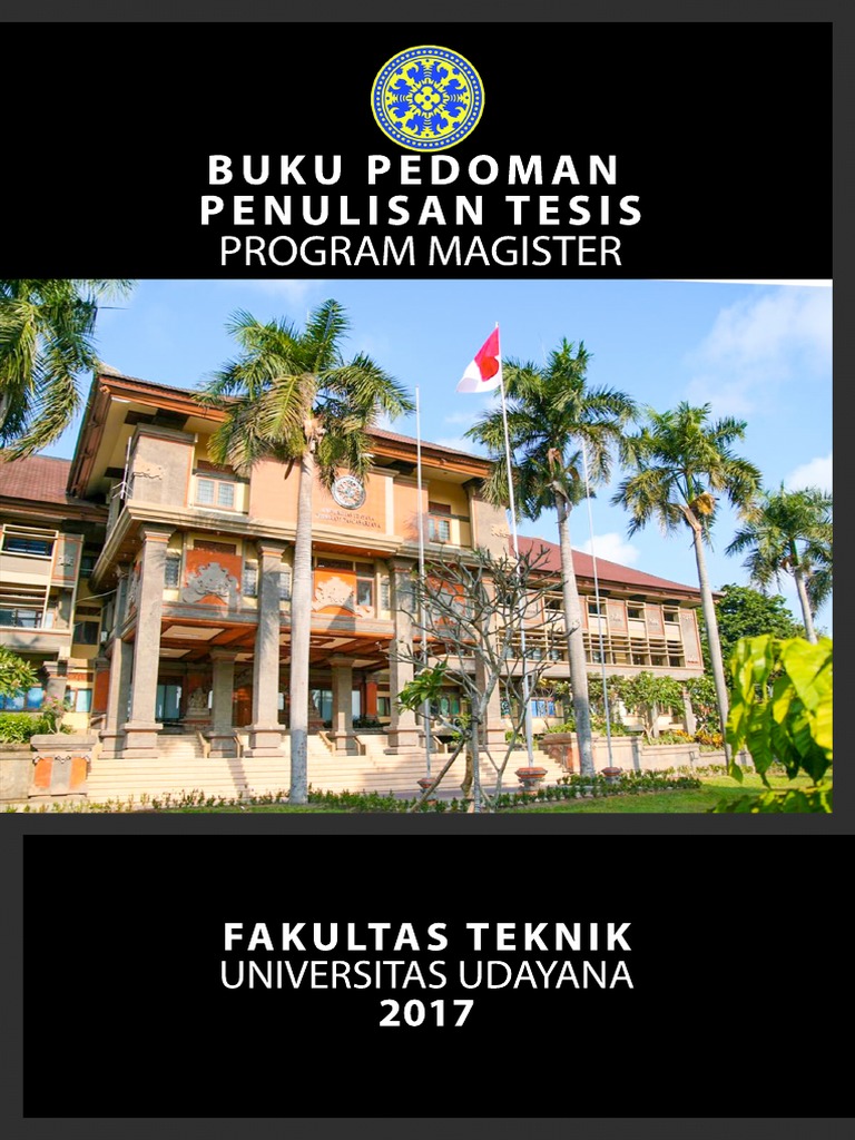 Pedoman Penulisan Tesis Unud | PDF