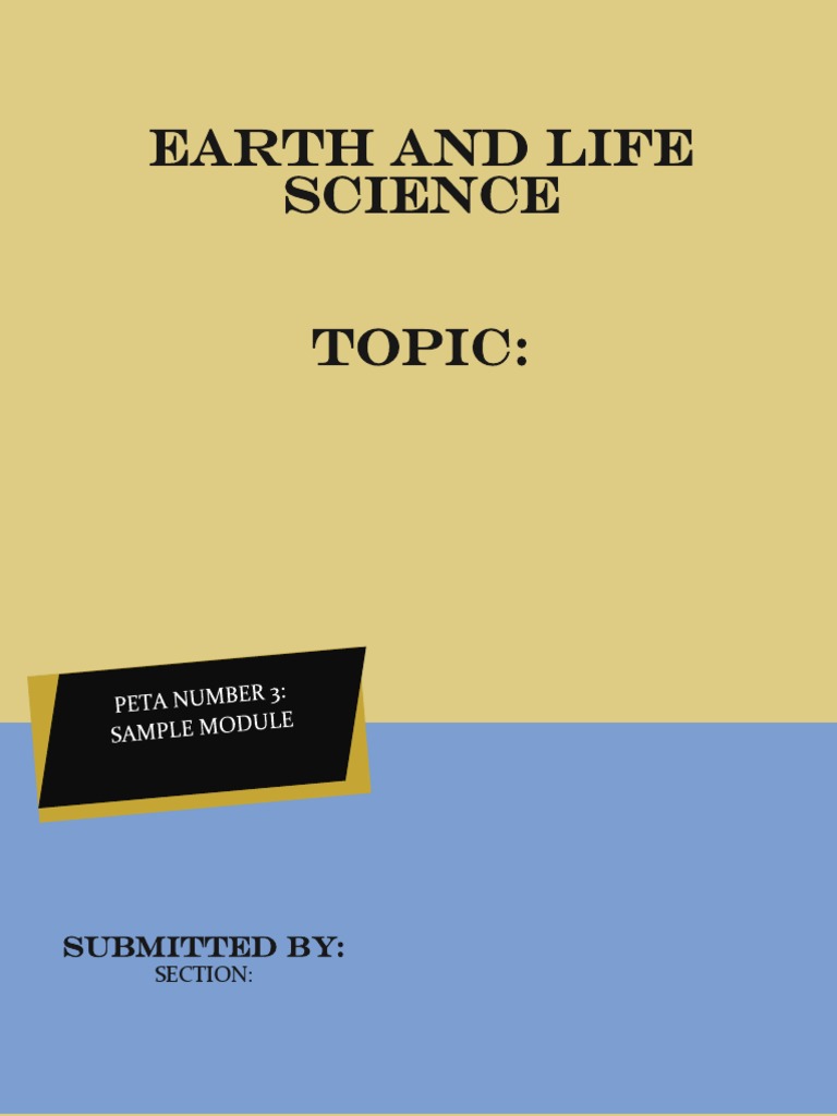 Peta 3 Template Frontpage | PDF | Art