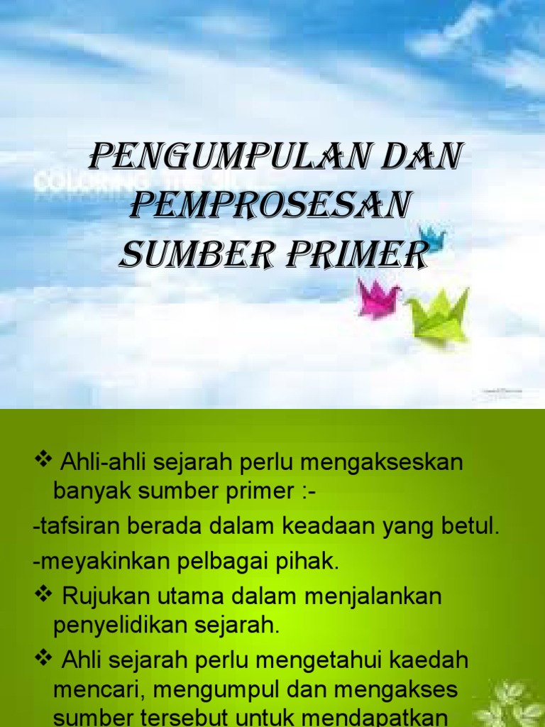 Sumber Primer PDF | PDF