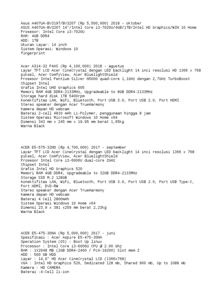 Laptop | PDF | Laptop | Office Equipment