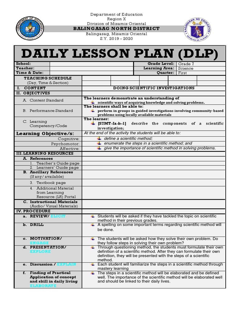 S7MT-Ia-1 (1st Day) | PDF | Differentiated Instruction | Scientific Method