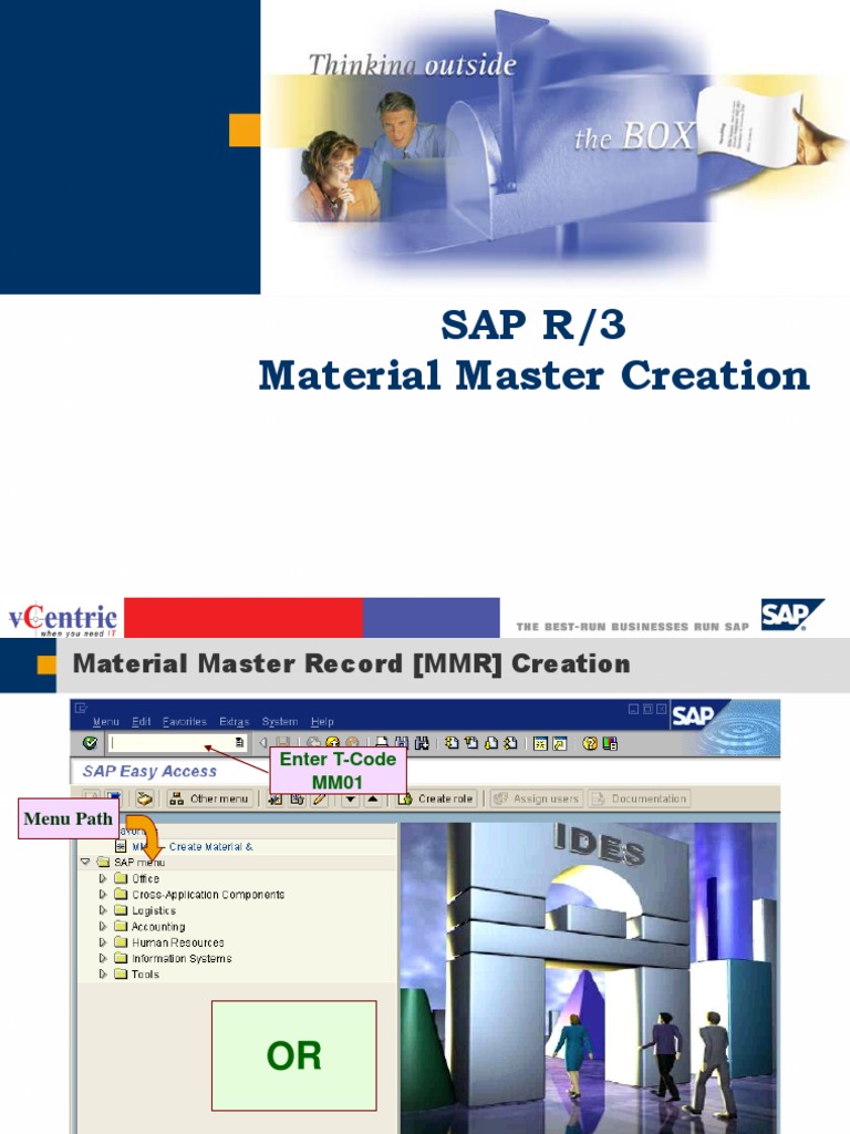 Sap R/3 Material Master Creation | PDF | Computing | Software