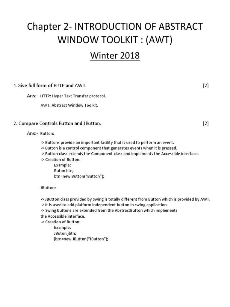 AJava Question - Bank Solution Chapte | PDF | Computer Programming | Software