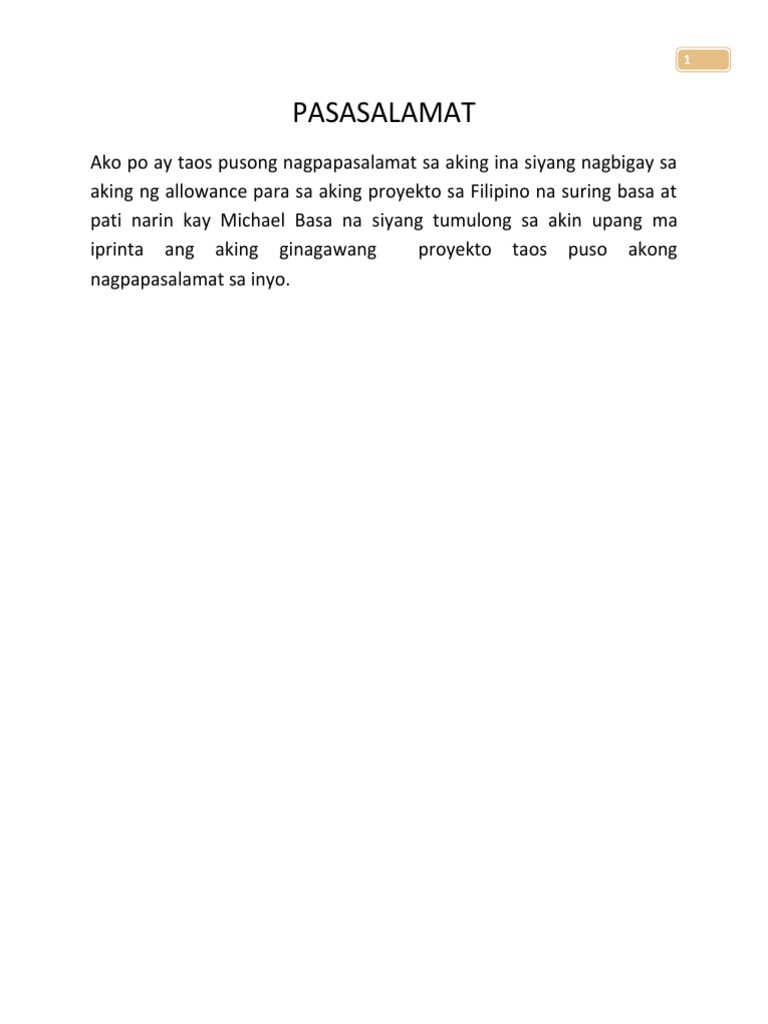 Pasasalamat Pdf