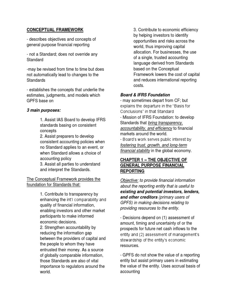 Conceptual Framework: Board & IFRS Foundation | PDF | Historical Cost ...