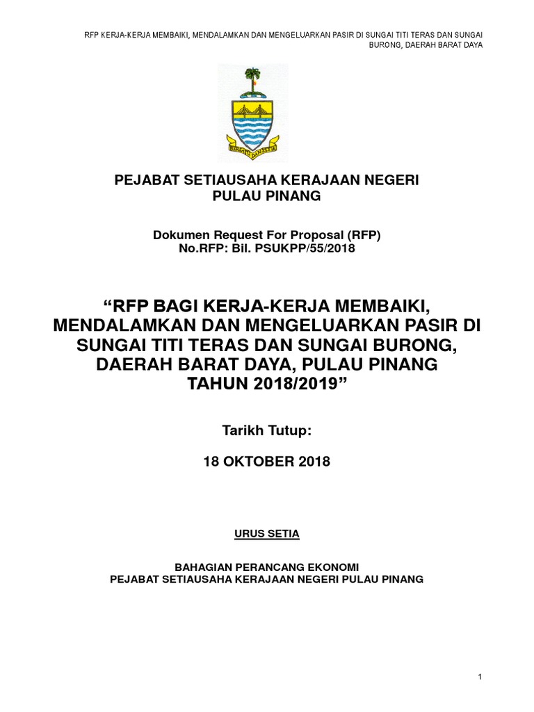 Tender - Dokumen Perolehan RFP Pasir No - Siri RFP | PDF