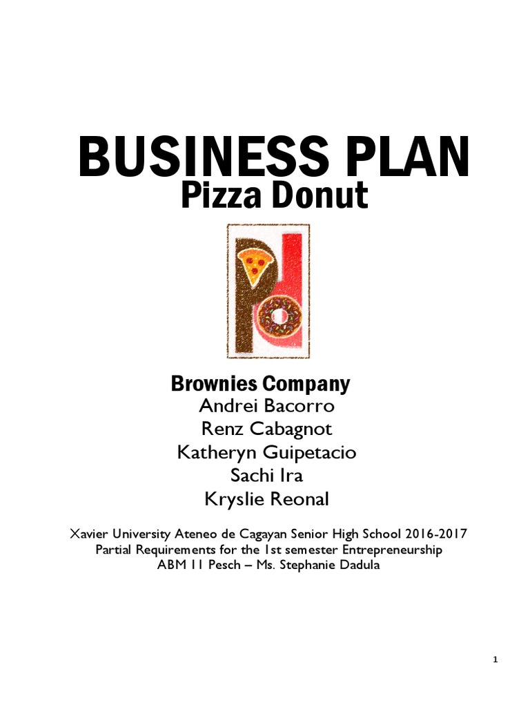 Business Plan Pizza Donut | PDF | Marketing | Marketing Strategy