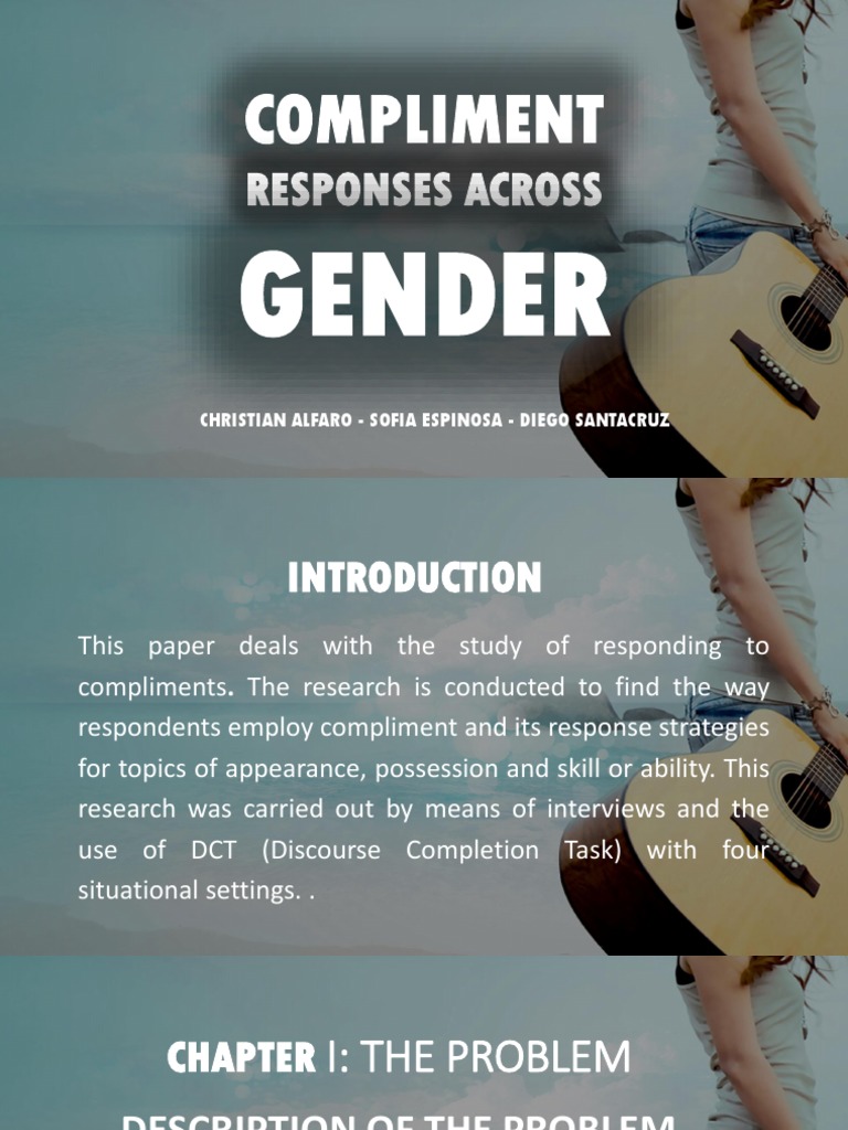 Compliment: Responses Across | PDF | Psychology | Cognition